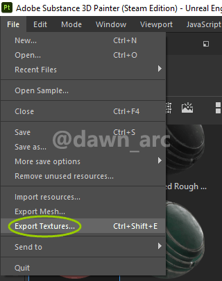 [SubstancePainter]The material workflow from Substance to Unreal